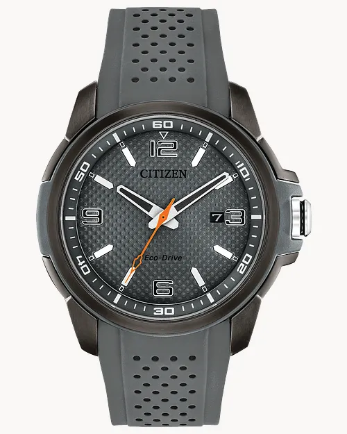 AR - Men's Eco-Drive AW1157-08H Gray Dial 3 Hand Date Watch AR - Men's Eco-Drive AW1157-08H Gray Dial 3 Hand Date Watch